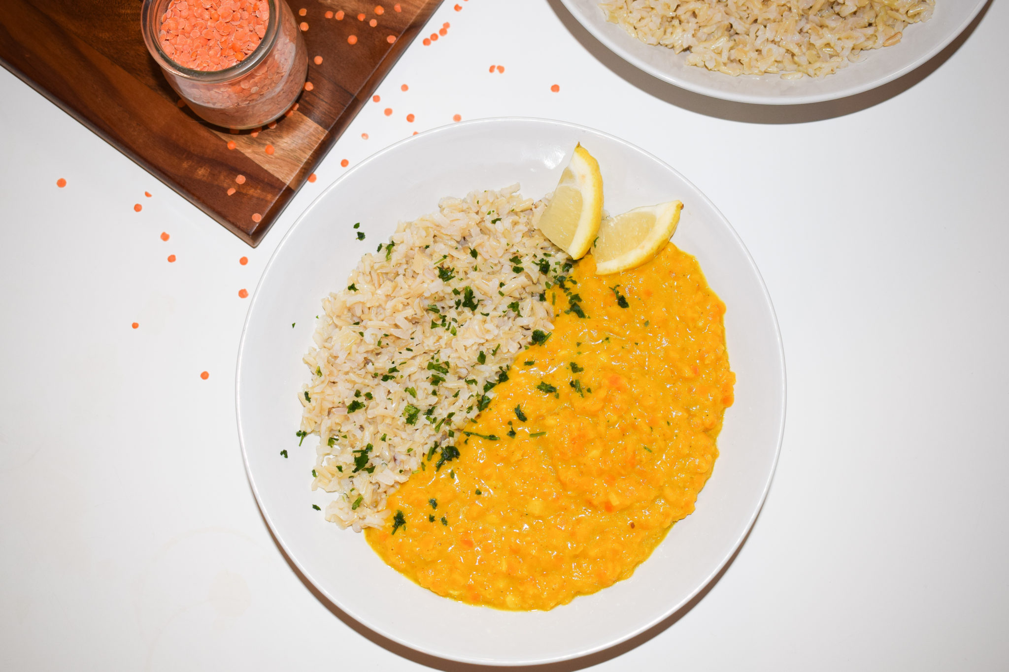 Dhal de lentilles corail, plat réconfortant d'automne