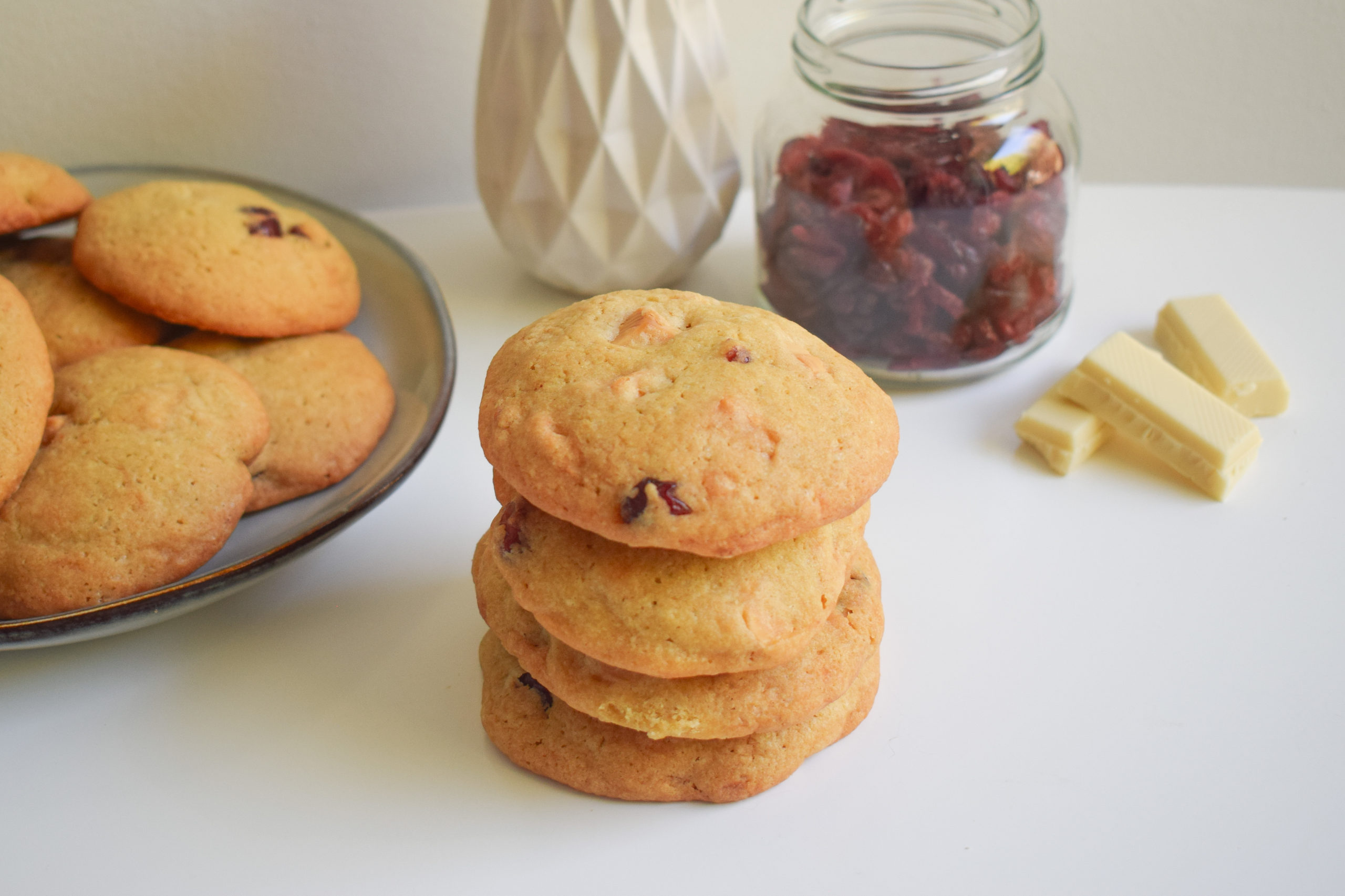 Cookies cranberry chocolat blanc, recette gourmande pour le goûter